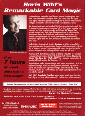 Remarkable Card Magic (3-disc set) by Boris Wild - DVD – Magic Inc.
