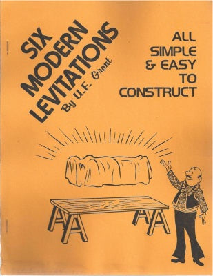 Six Modern Levitations By U.F. Grant - Book – Magic Inc.