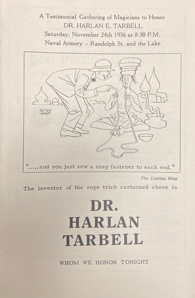 Dr. Harlan Tarbell - Event Program (1956) - Book – Magic Inc.
