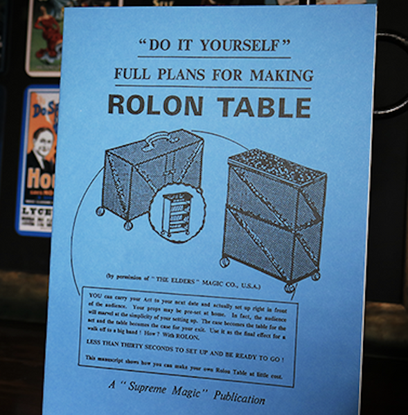 Rolon Table - Full Plans - Book – Magic Inc.